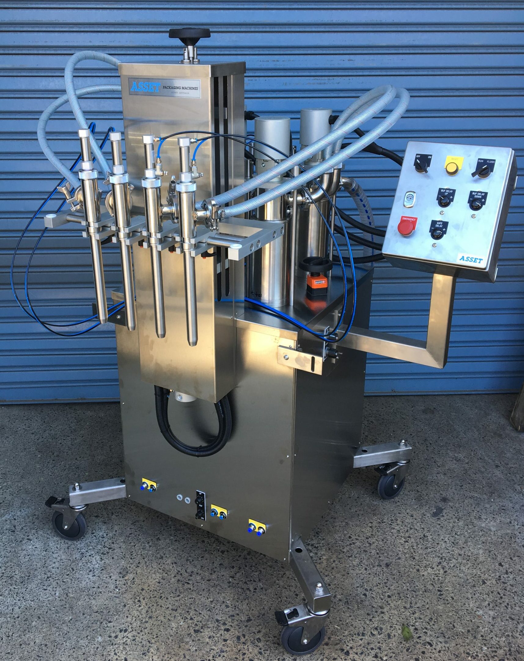 ASSET Quad Cylinder Versatile Liquid Filling Machine